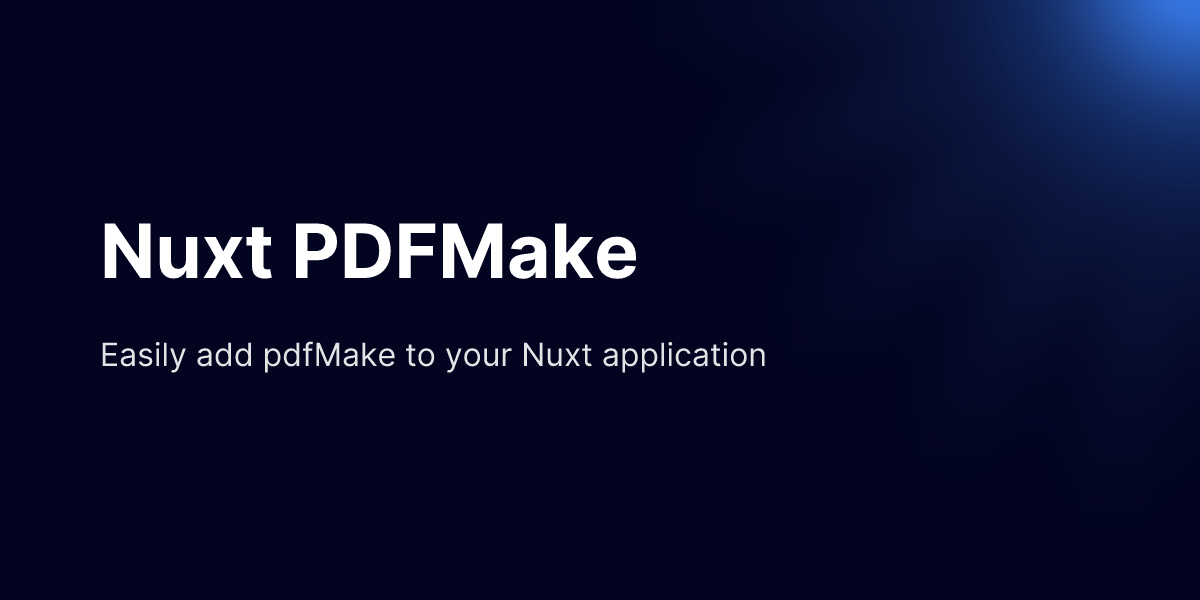 Nuxt PDFMake - Nuxt PDFMake